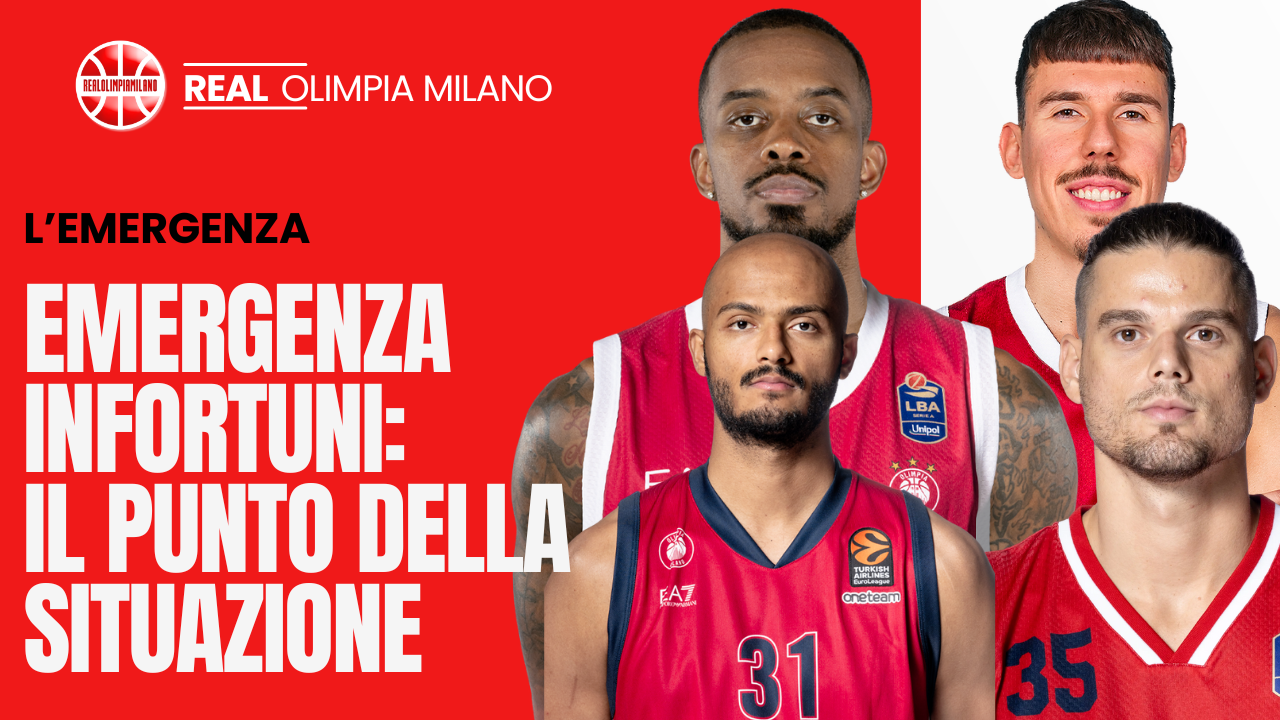 Olimpia Milano, infermeria già affollata. Il punto completo sugli infortuni in vista del Monaco